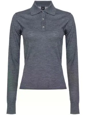 Pinko Wool Knitted Polo Top