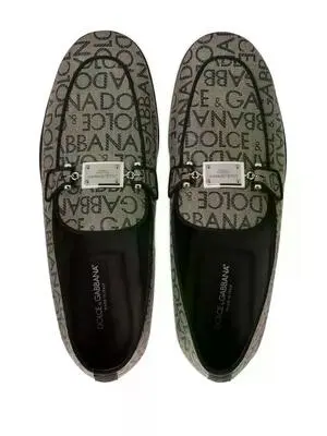 Dolce & Gabbana Logo Jacquard Loafers