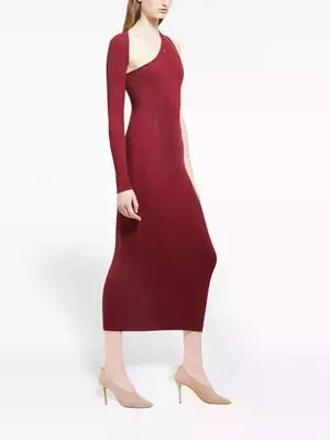 COURREGES Slash Ribbed Knit Dress