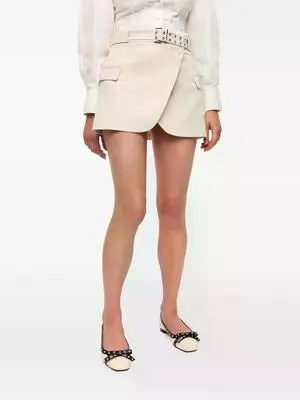 GANNI Belted Mini Skirt