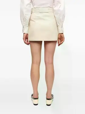 GANNI Belted Mini Skirt