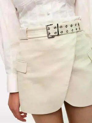 GANNI Belted Mini Skirt