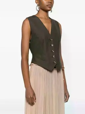 Philosophy Di Lorenzo Serafini V-neck Waistcoat - Brown