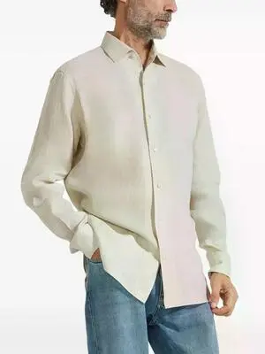 Zegna Oasi Lino Shirt - Neutrals