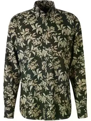 TOM FORD Floral-print Shirt - Black