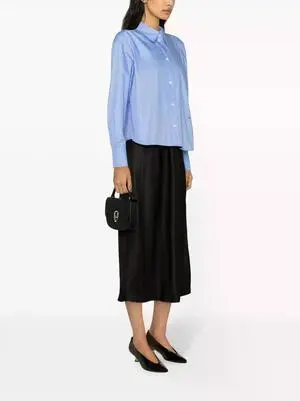 Victoria Beckham Logo-embroidered Cotton Shirt