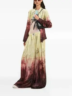 Palm Angels Sunset Palms Wide-leg Trousers