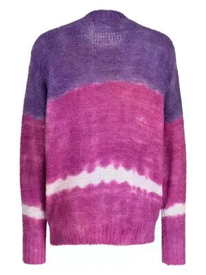 MARANT Tie-dye Knit Crew Neck Sweater