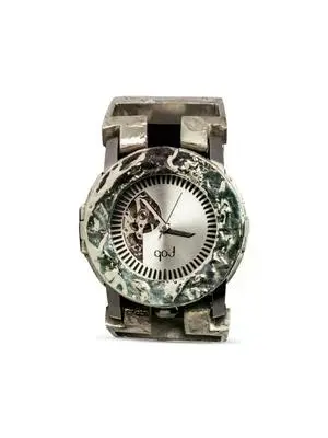PARTS OF FOUR X Fob Paris #57 42mm Automatic Skeleton Watch - Silver