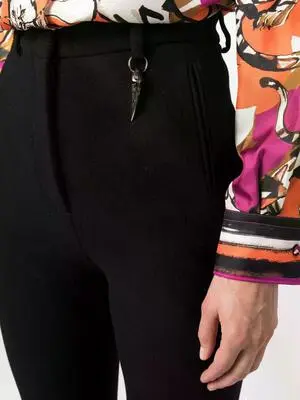 Roberto Cavalli High-waist Flared Wool Trousers