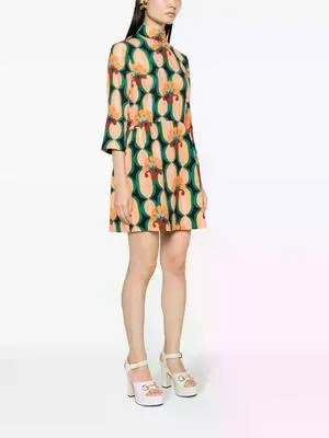 La DoubleJ Juliet Geometric-print Mini Dress