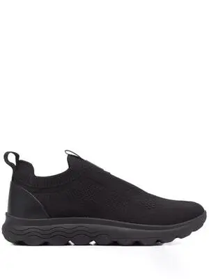 Geox Spherica Slip-on Knit Sneakers - Black