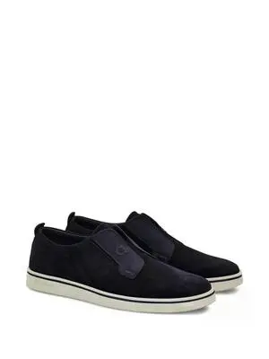 FERRAGAMO Suede Slip-on Sneakers - Blue