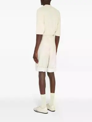 MAISON MARGIELA Striped Cotton Blend Shorts