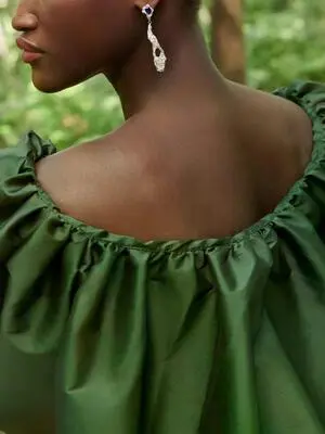 LOVENESS LEE Cecilia Drop Earrings With Sapphires