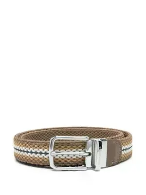 Paul & Shark Reversible Braided Belt - Brown