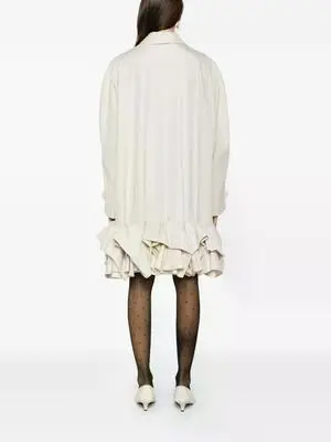 Viktor & Rolf Ruffled Cotton Gabardine Trench Coat