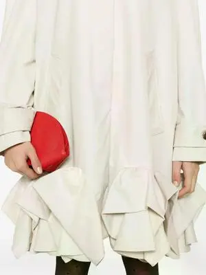 Viktor & Rolf Ruffled Cotton Gabardine Trench Coat