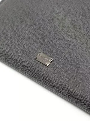 Dolce & Gabbana Logo-plaque Leather Tablet Case