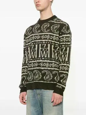 HOLZWEILER Dery Intarsia-knit Jumper In Dark