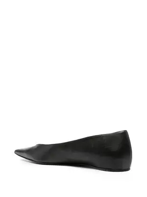 TOTEME Leather Asymmetric Ballerinas