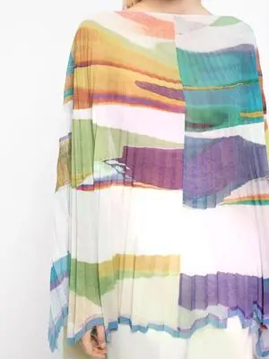 Maticevski Abstract-print Draped Tunic