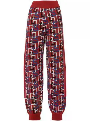 Gcds Logo Intarsia Track Pants - Red