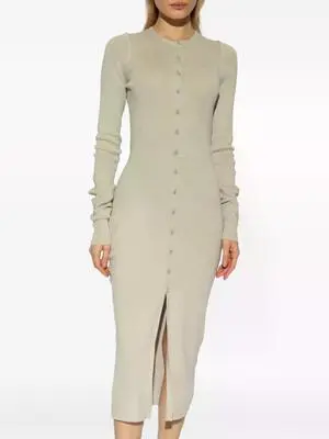MAISON MARGIELA Knitted Midi Dress With Front Button Fastening