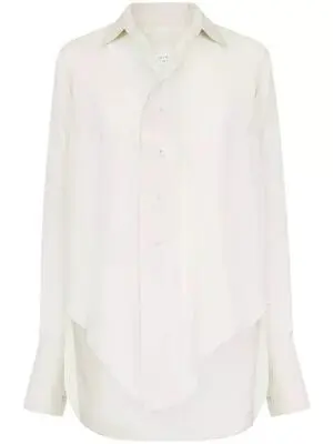 MAISON MARGIELA Long-sleeve Shirt With Signature Four-stitch Logo