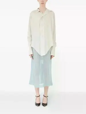 MAISON MARGIELA Long-sleeve Shirt With Signature Four-stitch Logo