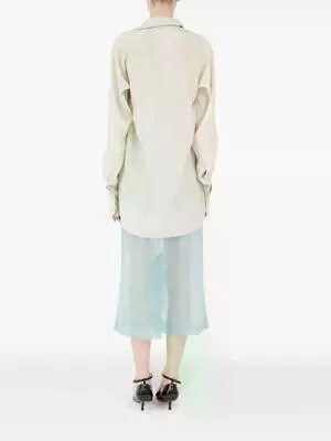 MAISON MARGIELA Long-sleeve Shirt With Signature Four-stitch Logo
