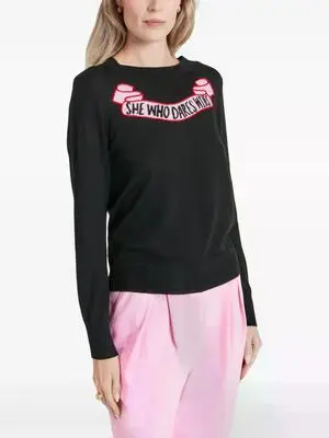 TEMPERLEY LONDON She Who Dares Wins" Jumper