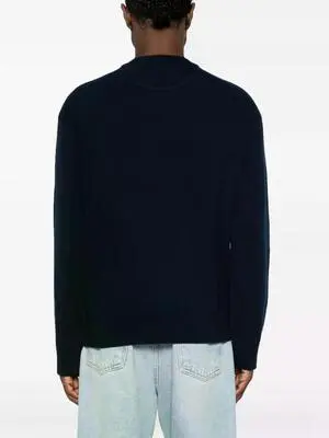 Valentino Garavani Embroidered Logo Knitted Jumper