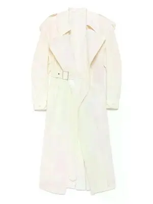 Y’s Dump Rooler Printing Trench Coat