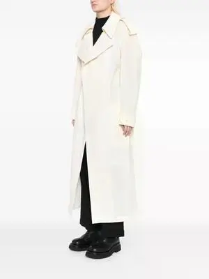 Y’s Dump Rooler Printing Trench Coat