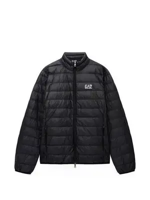 EA7 Padded Funnel Neck Jacket - Black