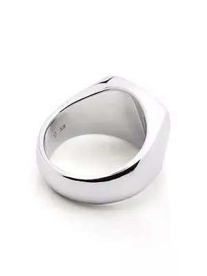 Tom Wood Shield Polished Signet Ring