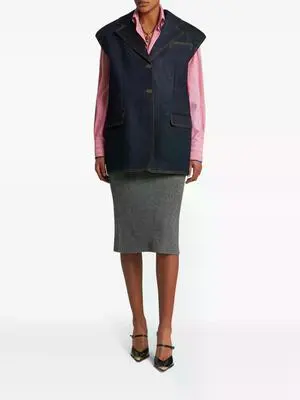 Etro Lurex Denim Vest