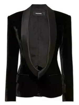 Dsquared2 Shawl-lapel Single-breasted Blazer - Black