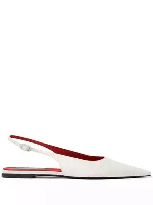 Stella McCartney Elsa Faux Leather Ballerina Shoes - White