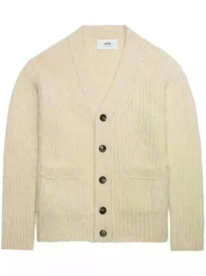 Ami Paris Ribbed Cardigans For Women