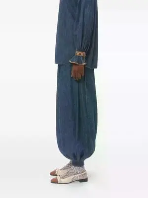 Valentino Garavani Chambray Balloon Trousers - Blue