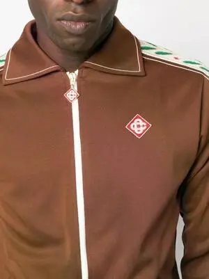 Casablanca Laurel Track Jacket - Brown