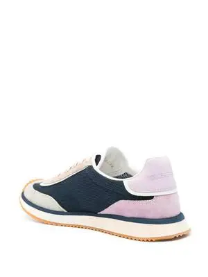Dolce & Gabbana Aria Panelled Lace Up Sneakers - Blue