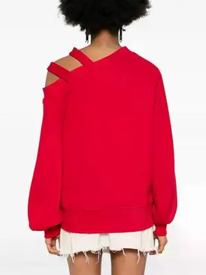 IOANA CIOLACU Sonia Cut-out Sweatshirt - Red