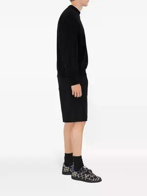 Burberry Flocked Logo Cotton-blend Shorts