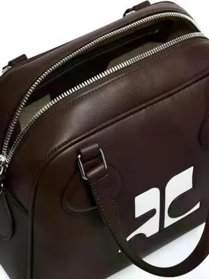 COURREGES Mini Reedition Bowling Bag - Brown