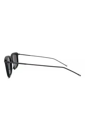 Thom Browne Rectangle Frame Sunglasses - Black