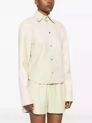Nanushka Faux-leather Shirt Jacket