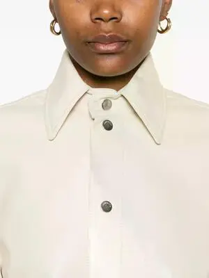 Nanushka Faux-leather Shirt Jacket